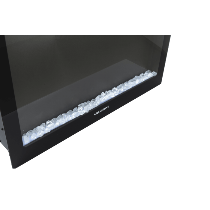 Furrion Greystone® 3-Color Crystal LED 26 Wall Mount Fireplace Insert w ...