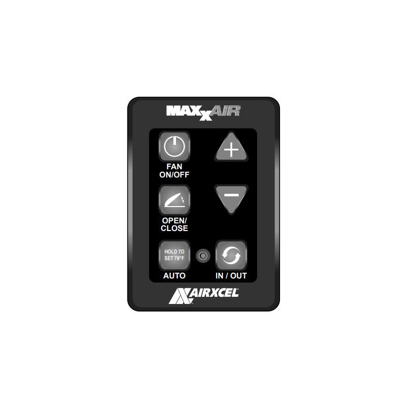 MaxxAir MaxxFan 6 Key Hard Wired Remote Control - Black