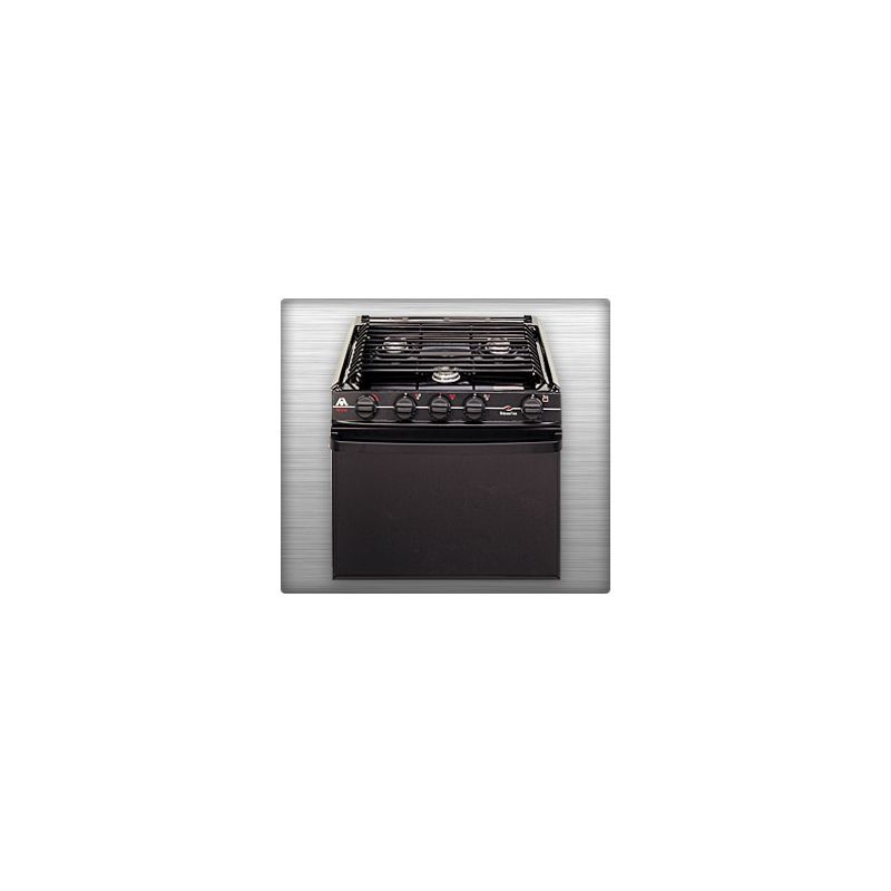 Atwood Wedgewood Black 3 Burner 17 Range 52373