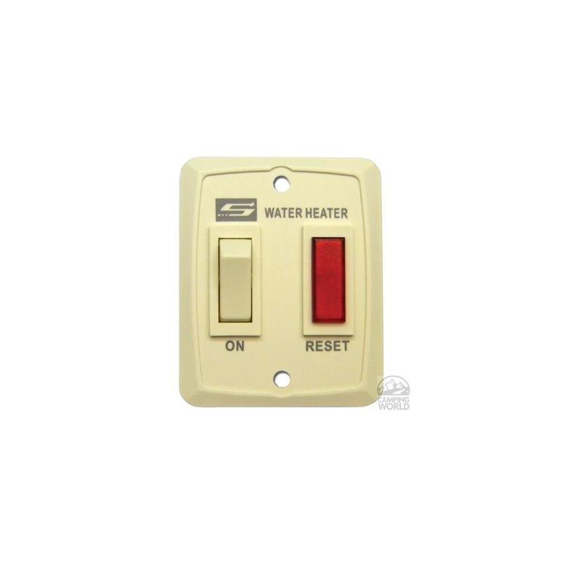 Suburban Water Heater Off White Wall Plate Switch Assembly
