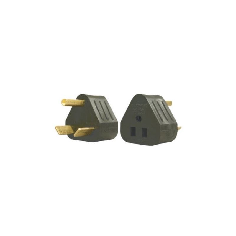 AP Products 15 Amp F to 30 Amp M Triangle Adapter