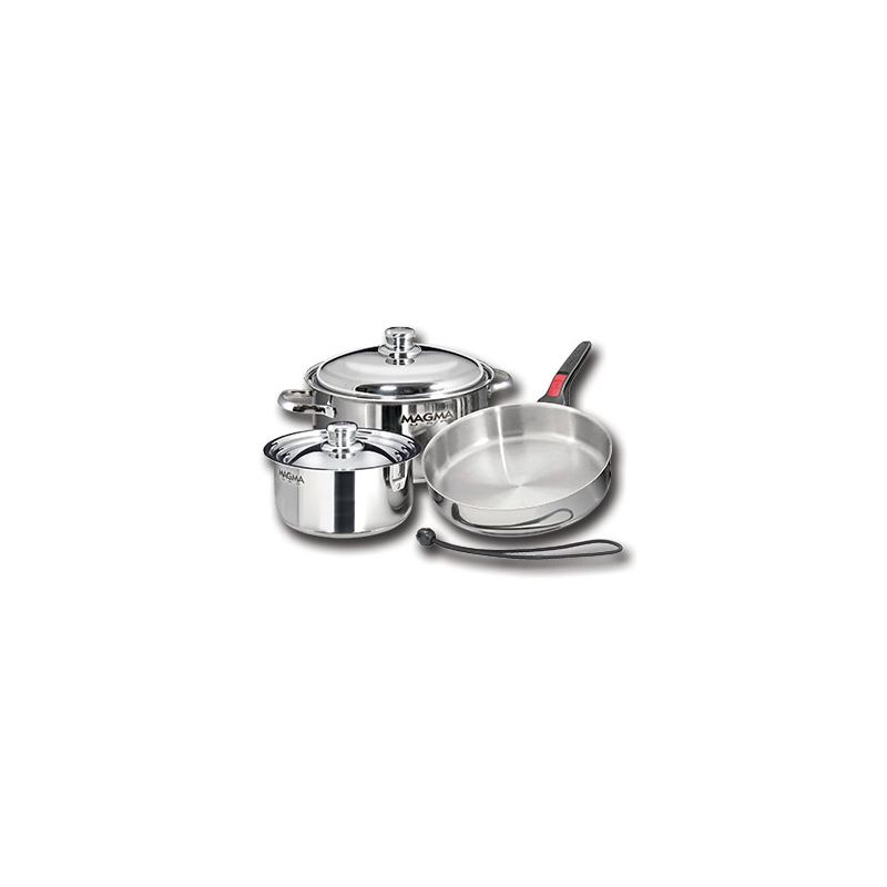 Magma 18-10 Stainless Steel Nesting Cookware 7-Piece Set
