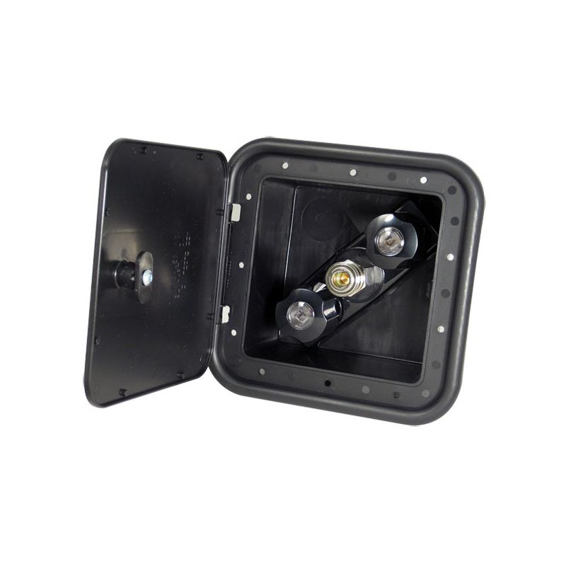 Phoenix Faucets Exterior Spray Port Outlet Box in Black