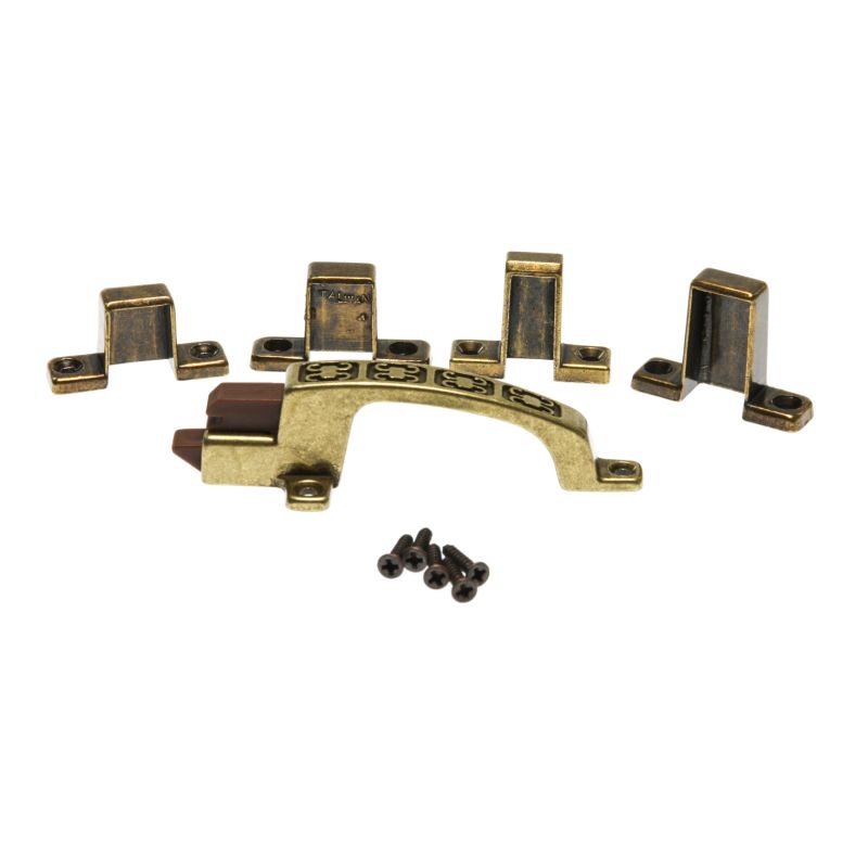 RV Designer Antique Bronze Hieroglyphic Positive Door Latch