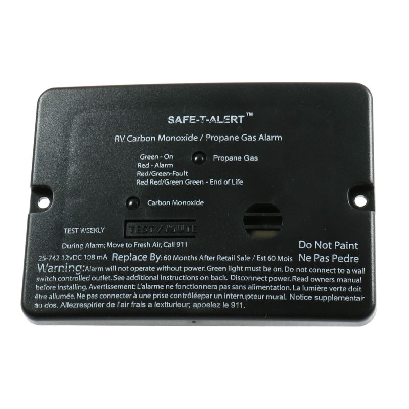 Safe-T-Alert Combination CO/LP 25 Series Alarm - Black