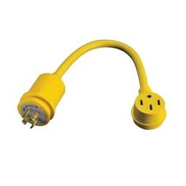 Park Power 50 Amp F to 30 Amp Locking 4-Prong M Generator Adapter